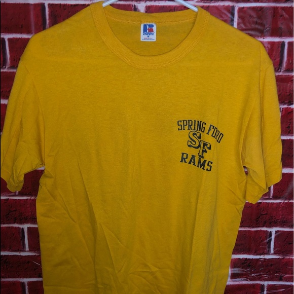 Russell Athletic | Shirts | Authentic Vintage Spring Ford Rams Tshirt ...
